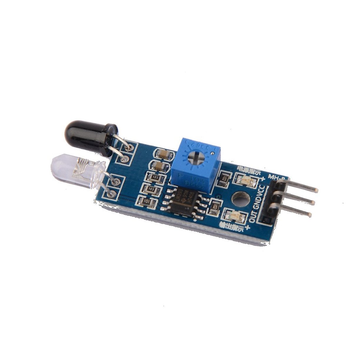 DAOKI 5 PCS IR Infrared Obstacle Avoidance Sensor Module for Arduino Smart Car Robot 3-Wire