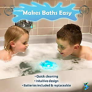Light up Bath Toys for Toddlers 1-3: Bath Buddy | Kids Bath Toys | Light Up Water Toys | Glow Bath Toys | Pool Toys | Sensory Bath Toys for Autistic Children | Reusable, Bright and Fun!