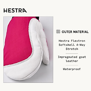 Hestra Alpine Short Gore-Tex Ski Mitten - Fuchsia - 9
