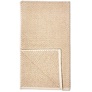 Amazon Basics Odor Resistant Textured Hand Towel, 16 x 26 Inches - 6-Pack, Beige