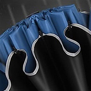 TAPHET Umbrellas Men Women Umbrella Large Windproof Reflective Stripe Reverse Automatic Umbrellas Sun Rain Business Car Travel (Color : Red)