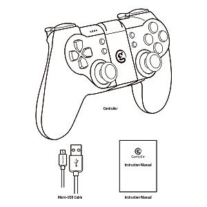 GameSir T1 Bluetooth Wireless Controller Android PUBG Gamepad, Wired USB PC Gaming Controller(Windows 7/8/10), PS3