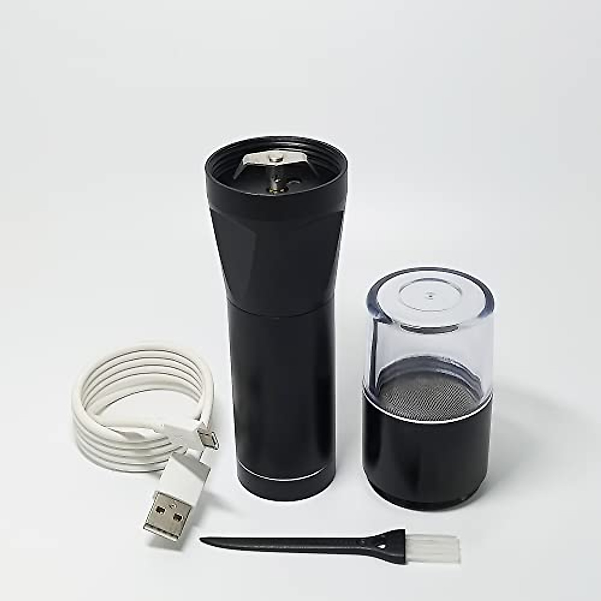 Freetophome Electric Herb Grinder, Spice Crusher Mills, USB Rechargeable, Black, 1.7inch