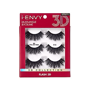 iEnvy False Eyelashes 3 Pairs Fluffy and Natural Multiangle and Volume Faux Mink Lashes (11)