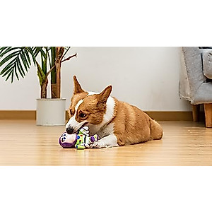 Disney for Pets Pixar’s Buzz Lightyear Plush Dog Toy 6in | Disney Pixar Dog Toys | Ballistic Nylon Plush Toy for Dogs Inspired by Buzz Lightyear from Pixar’s Toy Story with Squeaker