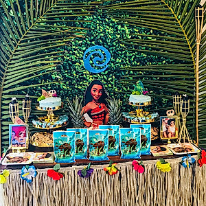 Vinyl Quote Me Icasy Moana Goodie Bags Party Favors, Cute Moana Themed Birthday Party Candy Treat Gift Bags, Decoration Party Supplies for Baby Shower Christmas(50 Packs)