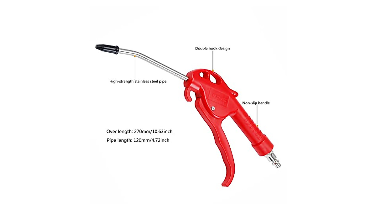 High Flow Air Blow Gun with Angled Nozzle - BPJOWVIL
