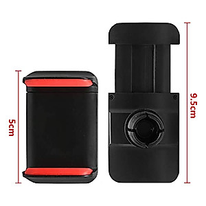 sumcoo Car Seat Phone Holder Mount for Kids, Ring Light Tripod Stand Phone Mount Holder Clamp Post Flexible Direction Adapter Rotatable Monopod Selfie Stick Adjustable for Live Stream/TikTok/YouTube