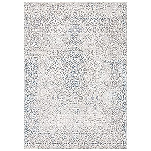 Safavieh Limitee Collection 4' x 6' Beige/Beige LIM771B Distressed Premium Viscose Living Room Dining Bedroom Accent Rug