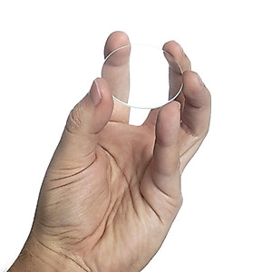 Amlong Crystal Premium Optical Glass Double Convex and Concave Lens Set, 50mm Diameter, 3 Double Convex (20, 30, 50cm FL) and 3 Double Concave (20, 30, 50cm FL), 6 Piece Set