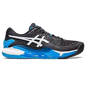 ASICS Men's Gel-Resolution 9 Tennis Shoes, 8, Black/White