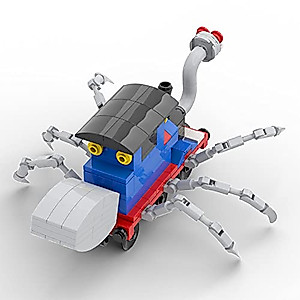 199 Pieces Chooo Charles Building Toy Set, Horror Game Spider Train Monster Building Kit, Creative Desktop Decorations Charles Train with Spider Figure Model Building Blocks, New 2023