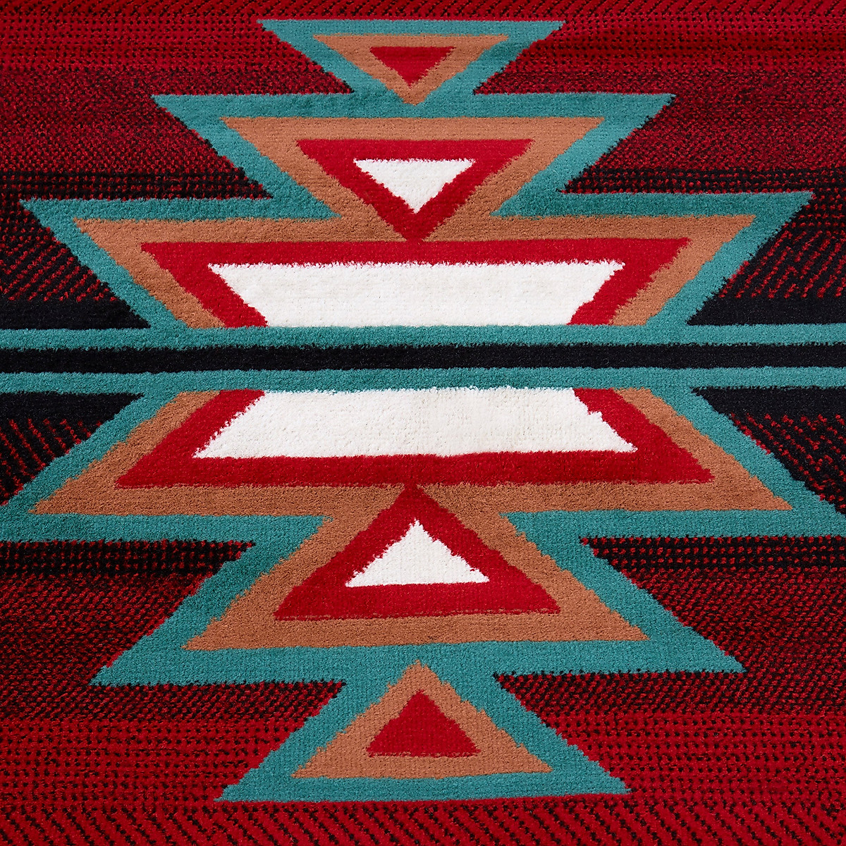 Home Dynamix Sagrada Southwest Area Rug , 7'8" x 10'7" inch , Black/Red/Ivory