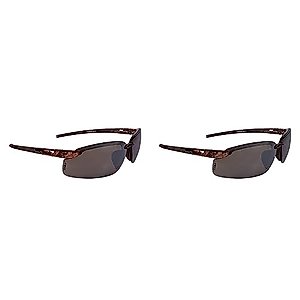 CROSSFIRE29117 Crossfire Brown Safety Glasses, Scratch-Resistant, Frameless