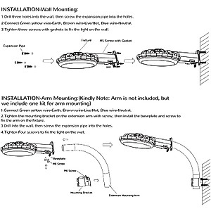 Ankishi 5 Pack Led Barn Lights 100W 12000LM LED Dusk to Dawn Outdoor Lighting (500 Watt MH/HPS Replacement) 5000K Daylight White IP65 Waterproof Area Street Light for Barn Farmhouse Yard Patio