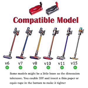 EGNic Trigger Lock Compatible with Dyson V15 V6 V8 V7 V10 V11 Absolute/Animal/Motorhead Vacuum Cleaner, 2 Pack Power Button On/Off Control Clamp, Dyson Power Switch Attachments, Free Your Finger