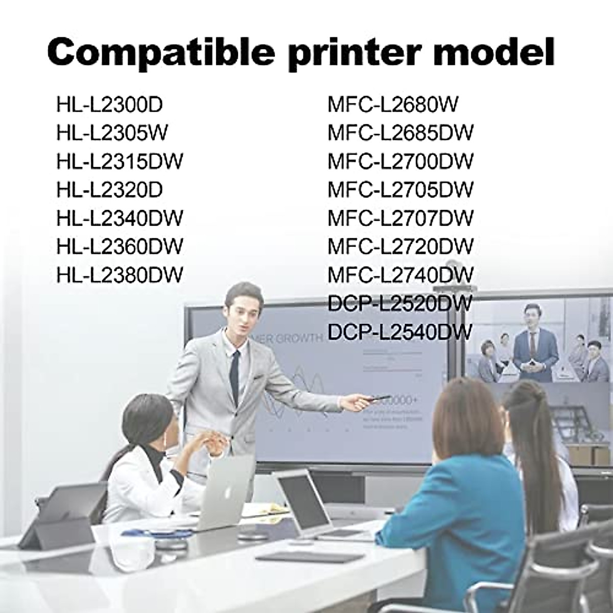 LODICOLOR Compatible TN660 TN-660 High Yield Toner Cartridge Replacement for Brother HL-L2300D HL-L2305W MFC-L2680W MFC-L2685DW DCP-L2520DW DCP-L2540DW Printer Toner Cartridge (1 Pack, Black)