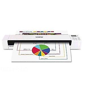 Brother Mobile Color Page Scanner, DS-820W, Wi-Fi Transfer, Fast Scanning, Compact and Lightweight