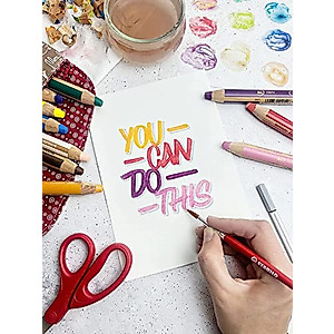 STABILO Multi-talented Pencil woody 3-in-1 - Pack of 2 Pencils - Black & White