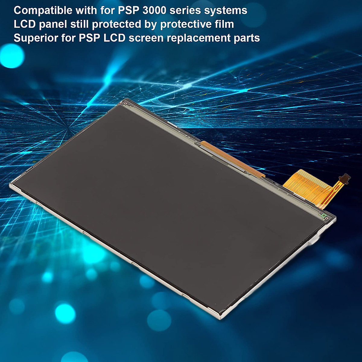 Replacement LCD Display for PSP 3000, Professional LCD Backlight Display, Replacement for PSP Console Accessory Kits, and Wear Resistant, No Installation Instructions