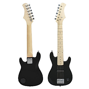 Epetlover 30 Inch Kids Electric Guitar, Complete Beginner Kits with 5W Amplifier, Picks, Gig Bag, Strap, Cable & Accessory Kit for Kids/Girls/Boys/Starters, Black