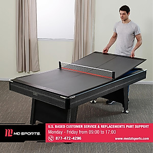 MD Sports 4-Piece Table Tennis Tabletop, Gray & Black (Midsize Conversion Top), 84'' (TT409Y19003)