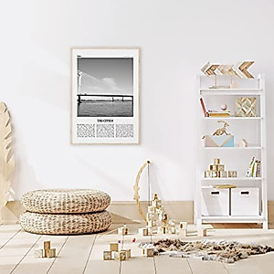 Tri-Cities Print Black and White, Tri-Cities Wall Art, Tri-Cities Poster, Tri-Cities Photo, Tri-Cities Décor, Tri-Cities Map, Washington USA