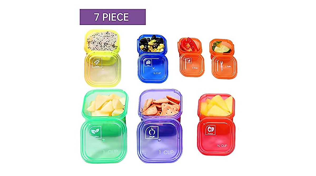 Portion Control Container Kit for Healthy Meal Prep