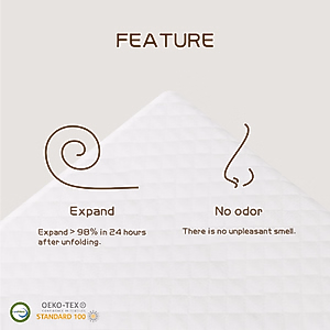 Bamboobreeze Twin/Full/Queen/King Mattress, Cooling Gel Memory Foam, Medium-Firm, Pressure Relief, CertiPUR-US