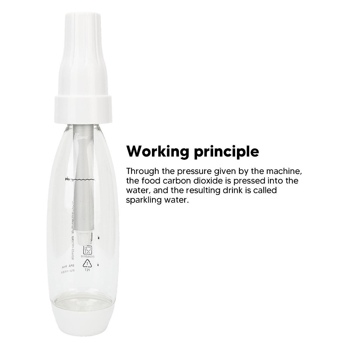 MAVIS LAVEN Soda Maker Machine Homemade Soda Fizzy Water Machine Manual Sparkling Water Machine, Soda Maker Machine,Easy to Use,Sparkling Water Hand Machine