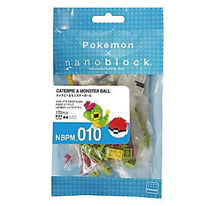 nanoblock - Pokemon - Caterpie & Poke Ball, Pokemon Series Building Kit