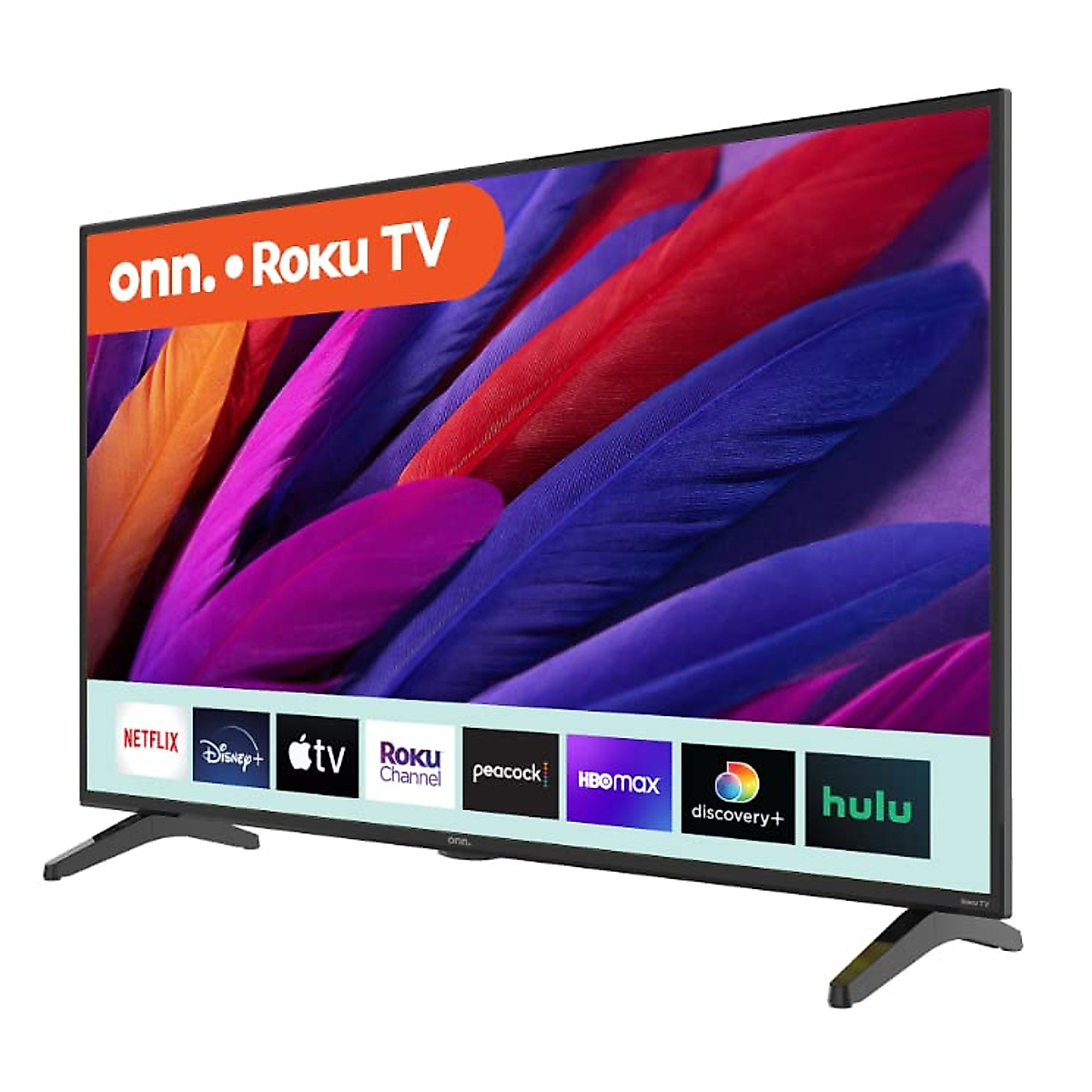 Onn 43-Inch Class 4K (2160P) Smart LED TV Compatible with Netflix, Disney+, YouTube, Apple TV, Compatible with Alexa and Google Assistant - 100012584 (Renewed)