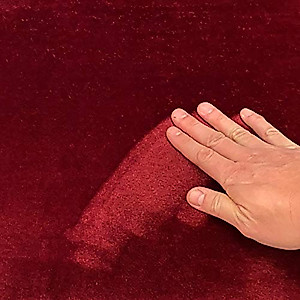 AOACreations Memory Foam Bath Rug, Bathroom Mat Set of 3, Soft, Plush, Absorbent, Low Pile, Includes 1 Large 20" x 32", 1 Contour 20" x 20", 1 Small 16" x 24" (Burgundy)