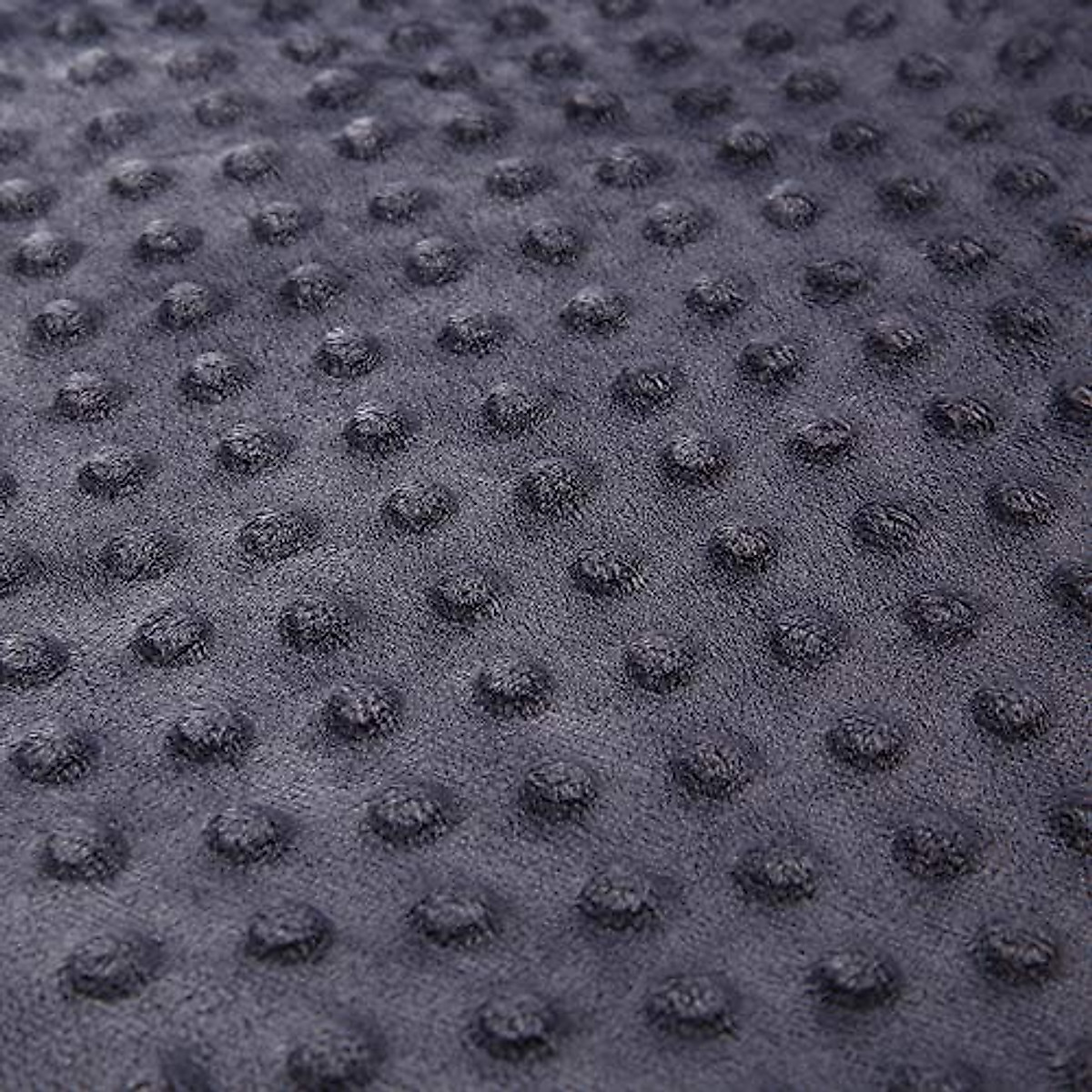 Removable Duvet Cover for Weighted Blanket - Grey - Super Soft Minky Dot Duvet Cover (60"x80")