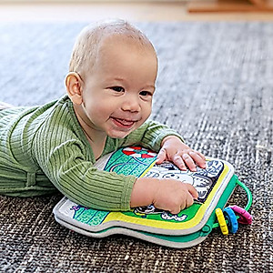 Infantino Busy Board Mirror & Sensory Discovery Toy Boat for Fine Motor Skill Development with Gears, Beads, High Contrast Prints, Tummy Time, Sit & Play or On The Go, for Newborns, Babies & Toddlers
