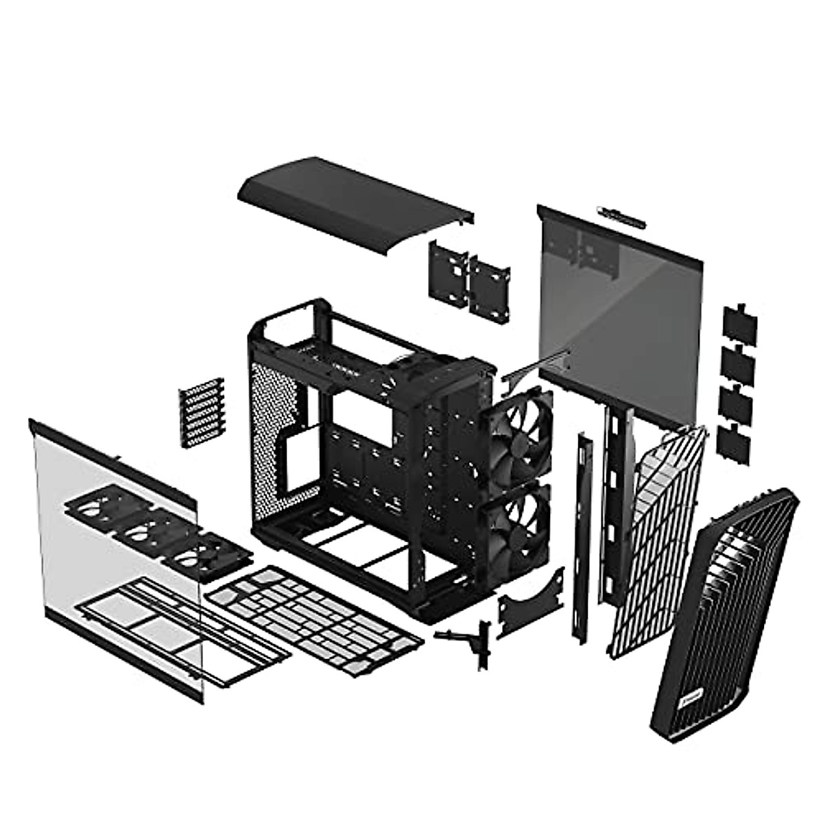 Fractal Design Torrent Black E-ATX Tempered Glass Window High-Airflow Mid Tower Computer Case