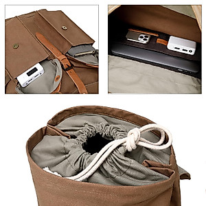 G-FAVOR Travel Backpack for Men Women, 40L Extra Large Canvas Backpack High Density Detachable Rucksack Daypack Weekender Bag for Outdoor Hiking Camping School