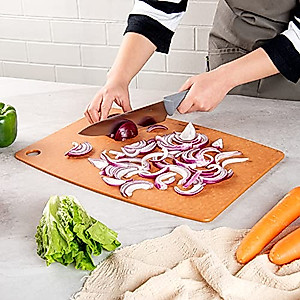 Restaurantware Nature Tek Kraft Wood Fiber Cutting Board - 17 1/4" x 12 3/4" - 1 count box