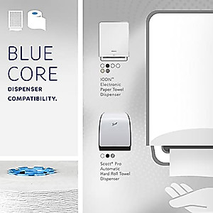 Kleenex® Hard Roll Paper Towels (25637), with Premium Absorbency Pockets™, for Blue Core Dispensers, White, (700'/Roll, 6 Rolls/Case, 4,200'/Case)