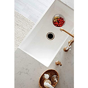 Kingston Brass KS7277PXBS English Country 8" Bridge Kitchen Faucet with Sprayer, Brushed Brass