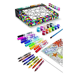 Crayola Inspiration Art Desk, Over 100 Piece, Art Set, Gift for Kids, Age 4, 5, 6, 7, 8