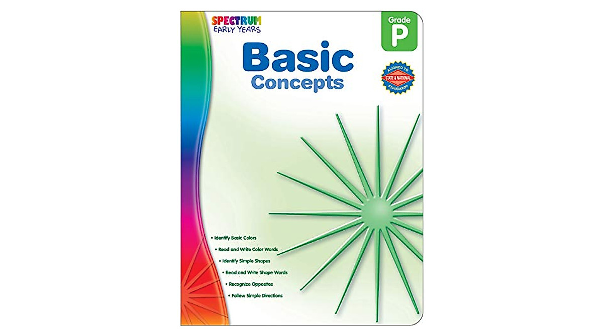 Spectrum Basic Concepts Preschool Workbook | 160 Pages