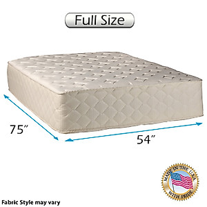Dream Solutions USA DS USA Highlight Luxury Firm Full Size Mattress Only with Mattress Cover Protector - Fully Assembled, Innerspring Coils, Premium Edge Guards, Longlasting Comfort