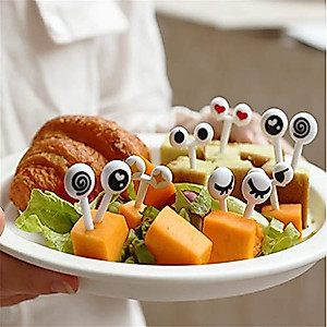 pulabo Cute Eye Mini Food Fruit Picks Kid Forks Bento Lunch Box Tool Tableware Excellent and Beautiful