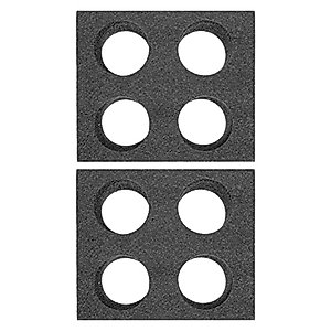 2pcs 4 Hole Cup Holder Glass Cup Holder 4 Cup Holder Tray Decorative Tray Foam Coffee Carrier Foldable Cup Carrier Takeout Cup Trays Travel Pearl Cotton Hollow Out Small Counter