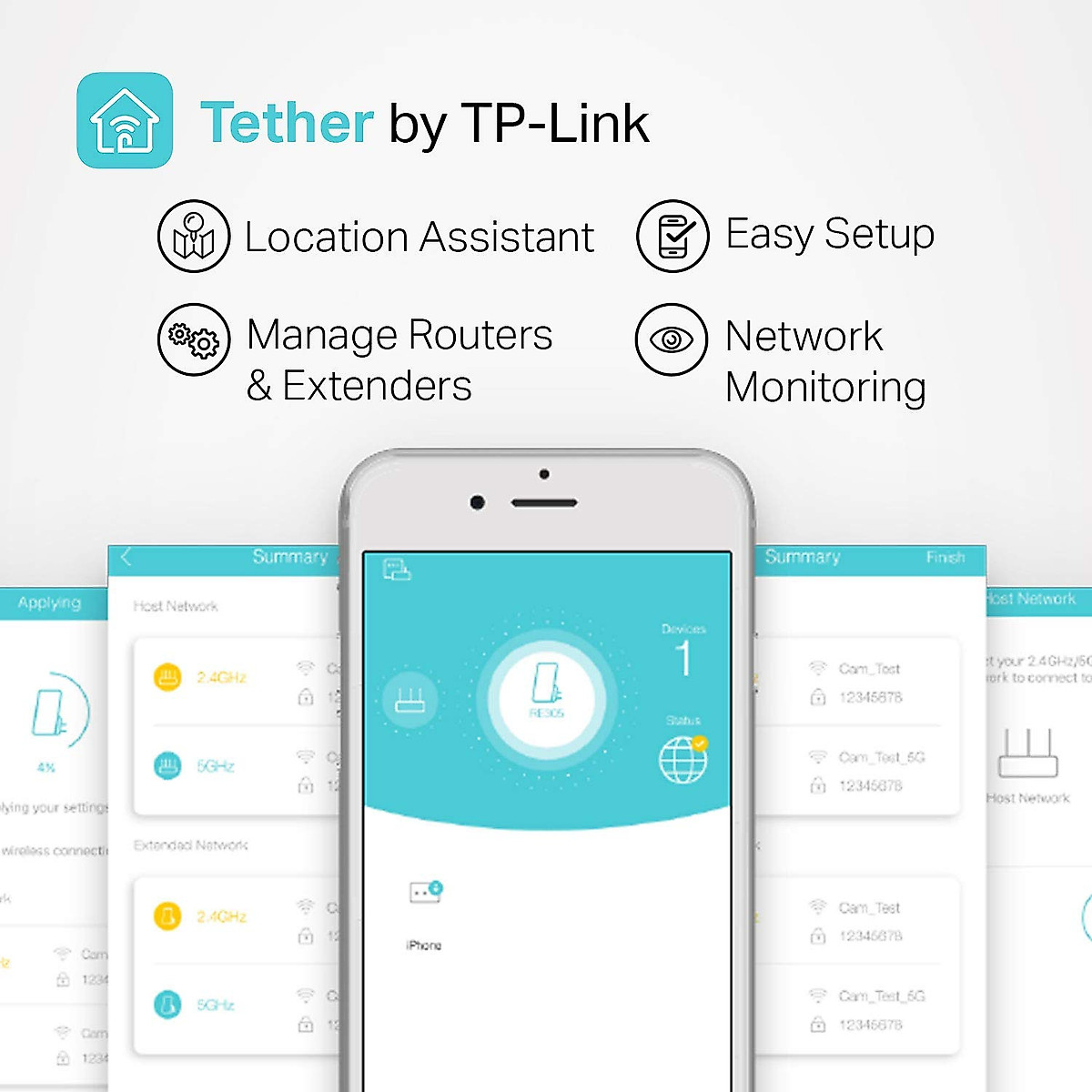 TP-Link AC750 WiFi Range Extender - Dual Band Cloud App Control Up to 750Mbps, One Button Setup Repeater, Internet Booster, Access Point Smart Home & Alexa Devices (RE220) (Renewed)