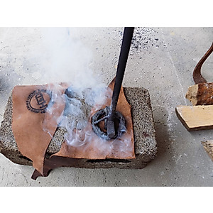 Hide & Drink, Beer Holster for Cowboy, Handsfree Beverage Holder, Western Bottle Leg Grip for Men and Women, Full Grain Leather, Handmade Drinking Accessories, Bourbon Brown