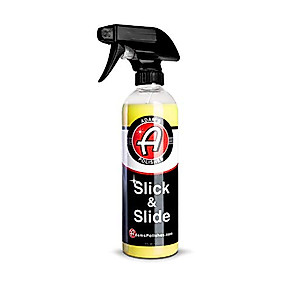 Adam’s Slick & Slide Detail Spray - Hyper Slick Polymer Resin Technology Car Wash Spray Sealant - Car Wax Top Coat Quick Detailer Provides Superior Gloss, Shine, & Slickness (16 Oz)