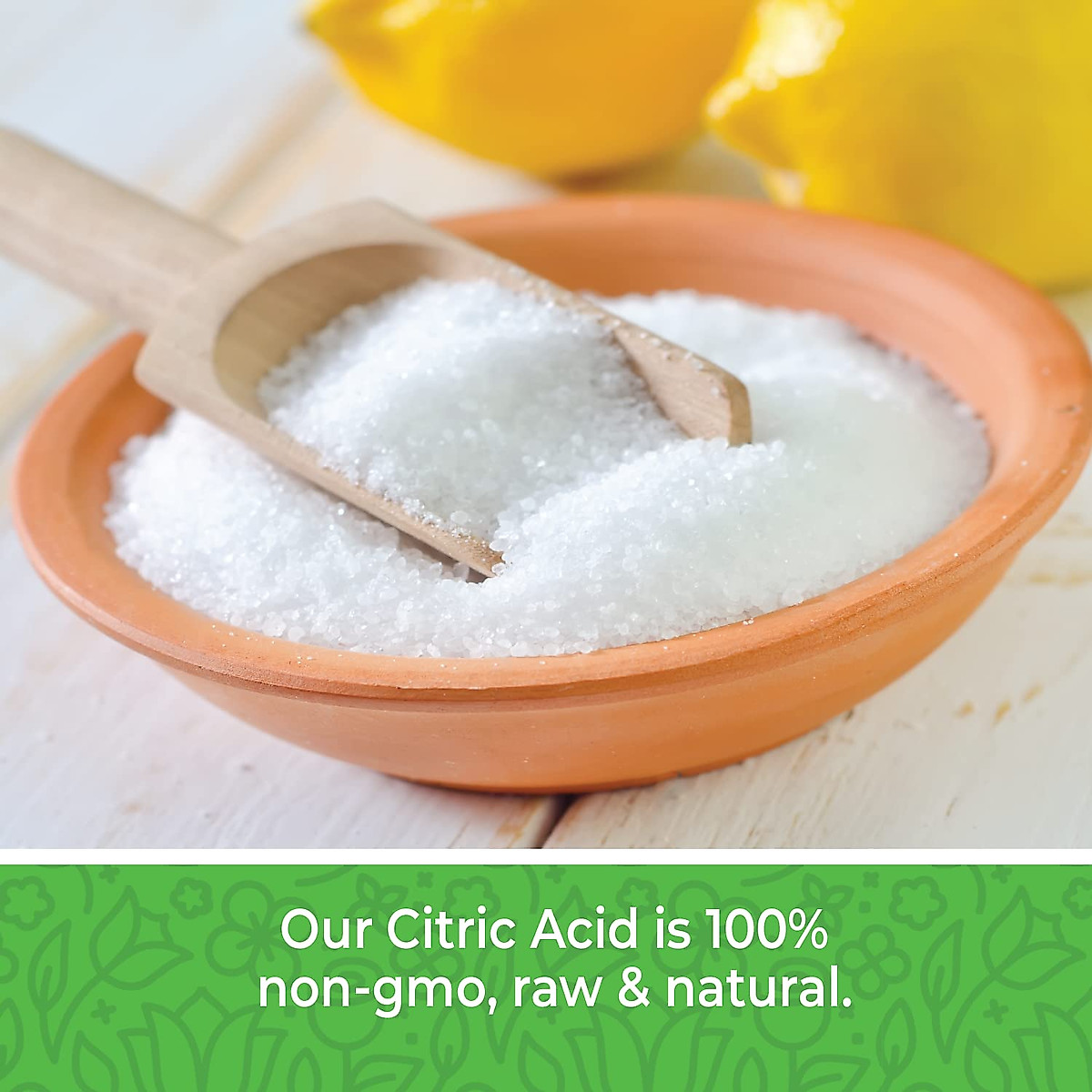 Citric Acid Powder, 2 lb. Citric Acid for Bath Bombs, Citric Acid Food Grade, Non GMO Citric Acid Bulk, Food Grade Citric Acid Powder Cleaning, Citric Acid for Cheese Making and Canning. 2 Pounds.