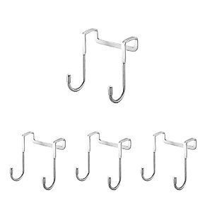 4pc Cabinet Door Hooks Over The Door Hooks Stainless Steel Multipurpose Hooks